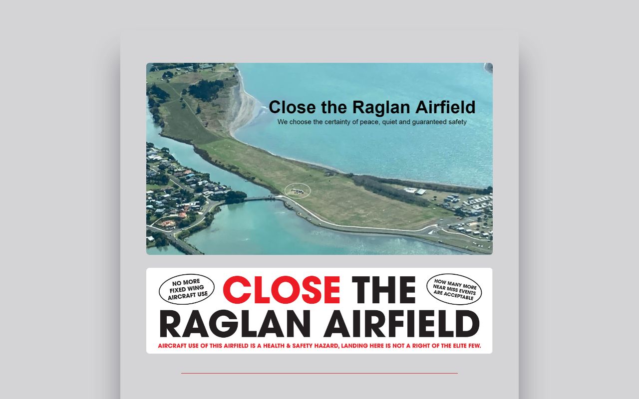 Close the Raglan Airfield